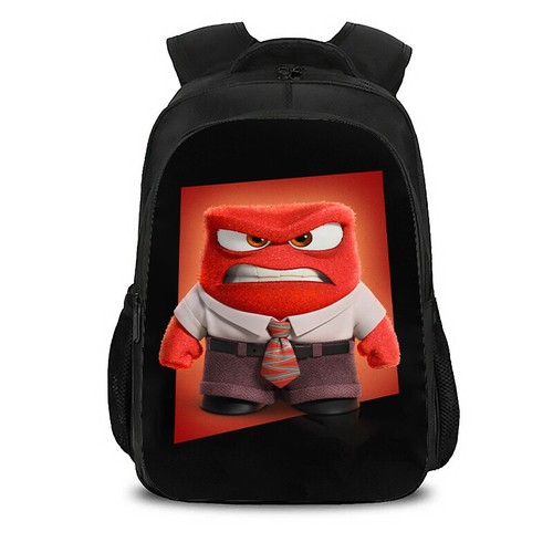 Inside Out 2 Anger School Backpack Students Shoulder Book Bag Zipper ...
