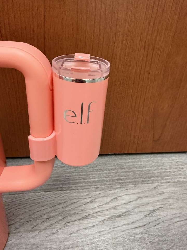 ELF Stanley Cup 40 Oz Full Set Coral Fixation Lip Oil Collab | eBay