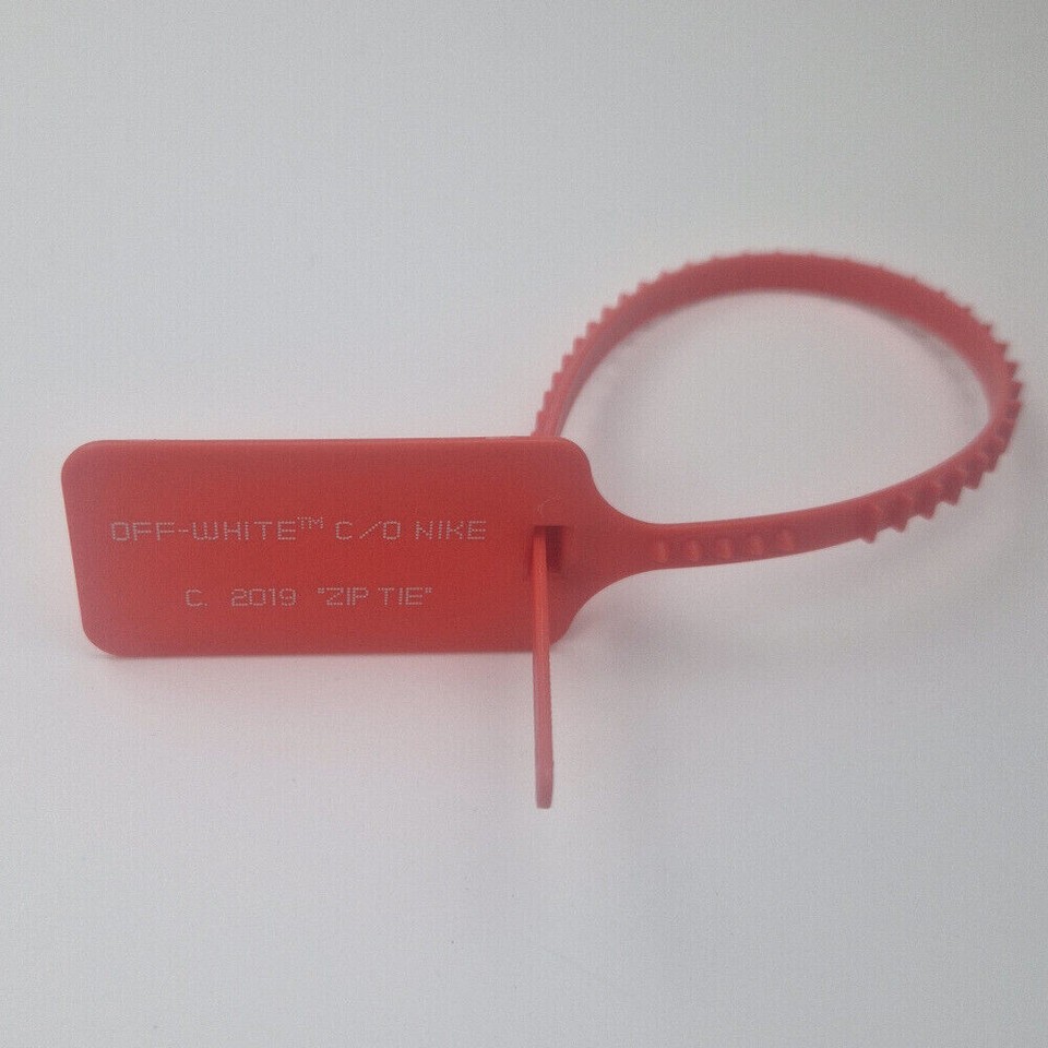 Zip Tie Tag RED 2019 "The Ten" Off White NEW | eBay
