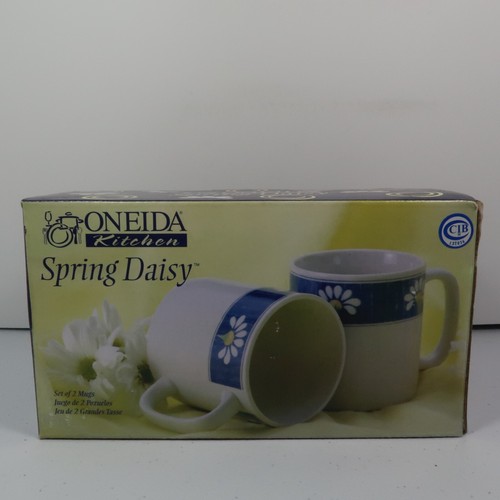 Oneida Kitchen Spring Daisy 2 Mugs New | eBay
