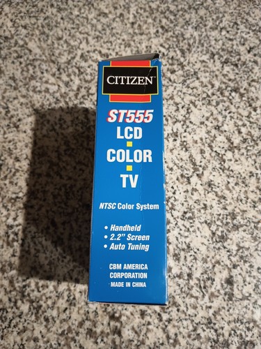 Vintage Citizen ST555 Pocket Color 2.2" LCD TV w/ Box - Tested/Working ...
