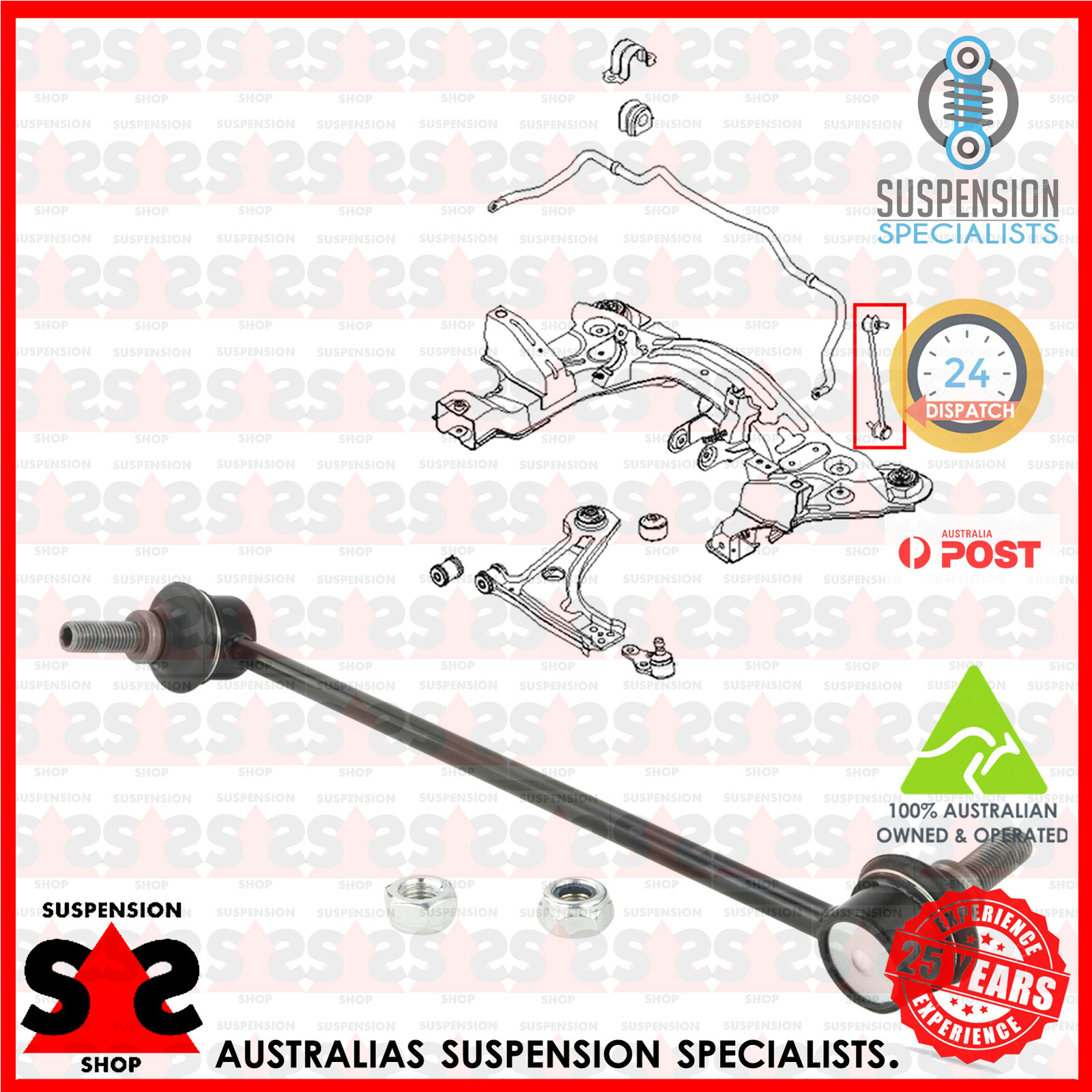 Front Axle Left Link/Coupling Rod, Stabiliser Bar Suit CHEVROLET Optra ...