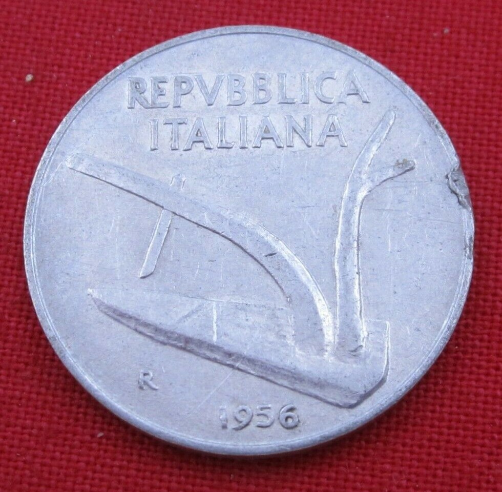 1956 REPVBBLICA ITALIANA L.10 - Aluminum Coin (B109) | eBay