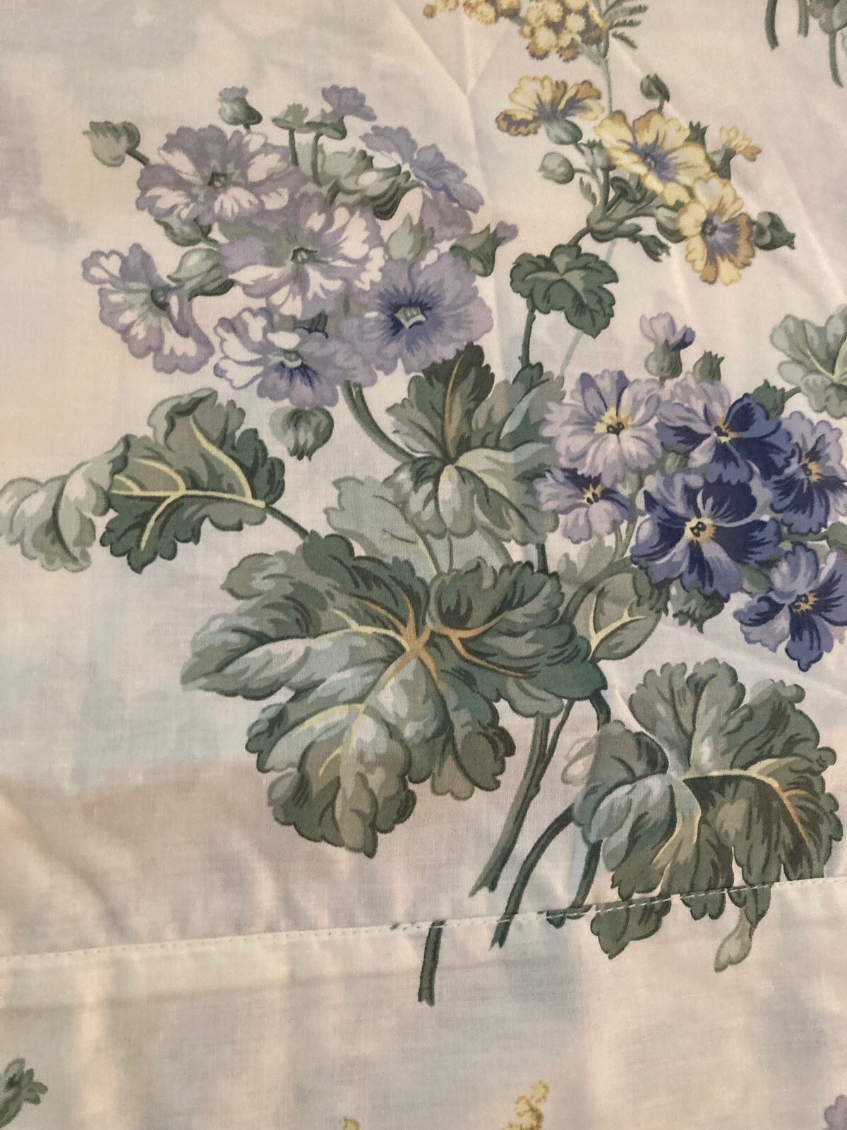 Laura Ashley Hydrangea Valance Curtain Josephine Floral Cottage 84” X ...