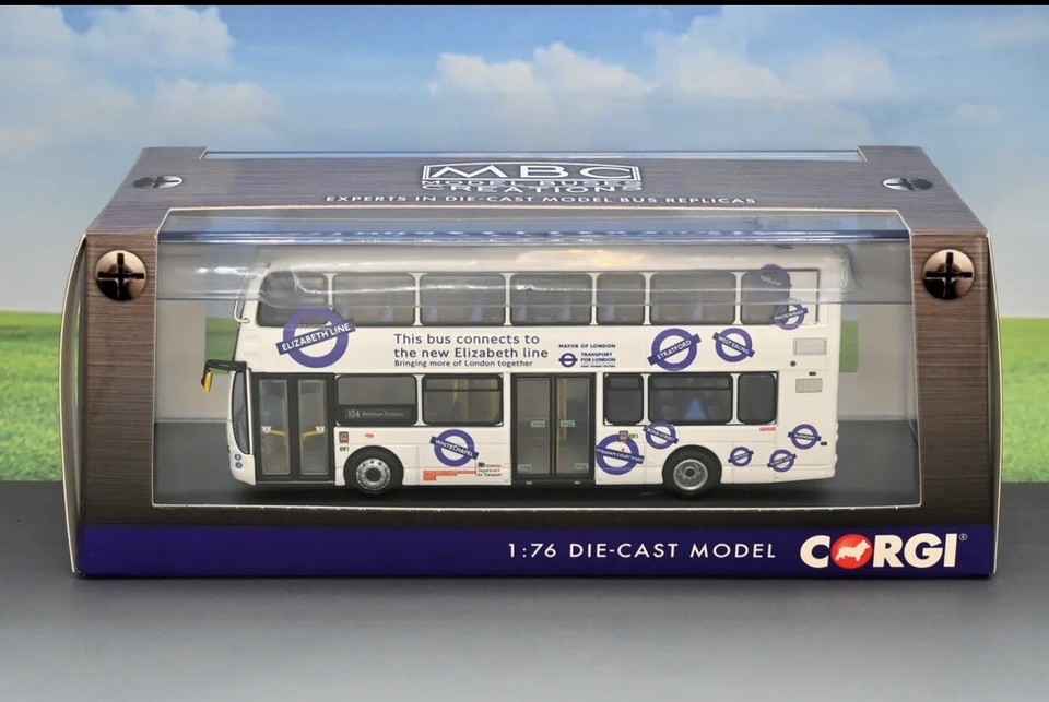 Corgi OOC Wright Gemini 2 GoAhead London Elizabeth Line : 104 Beckton ...