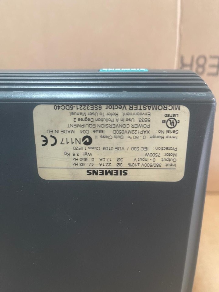 SIEMENS Micromaster Vector - 6SE3221-5DC40 - AC Speed Drive 7500W | eBay