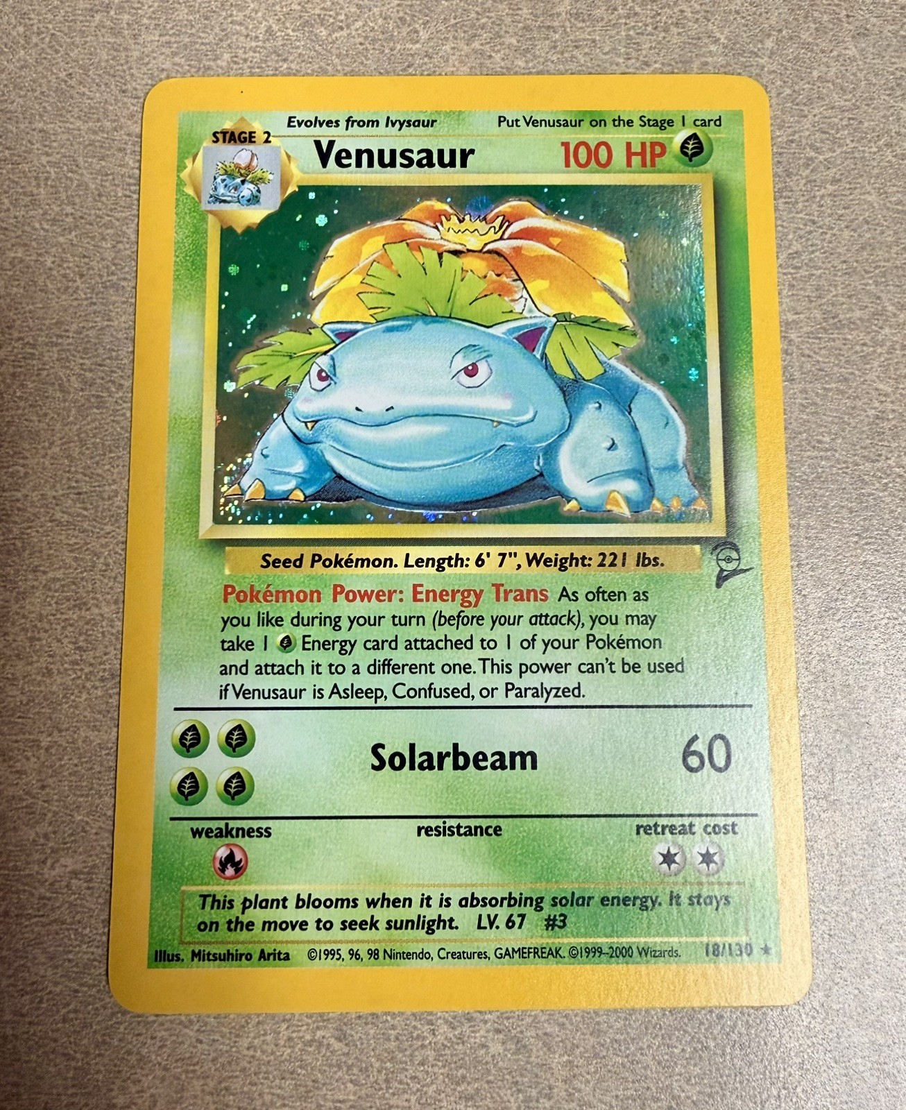 Venusaur 2000 Base Set 2 #18/130 Holo Price Guide - Sports Card Investor