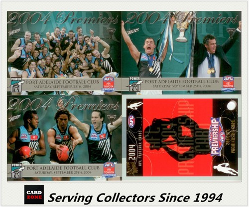 2004 Select AFL Conquest Limited Edition Port Adelaide Premiership 3 ...