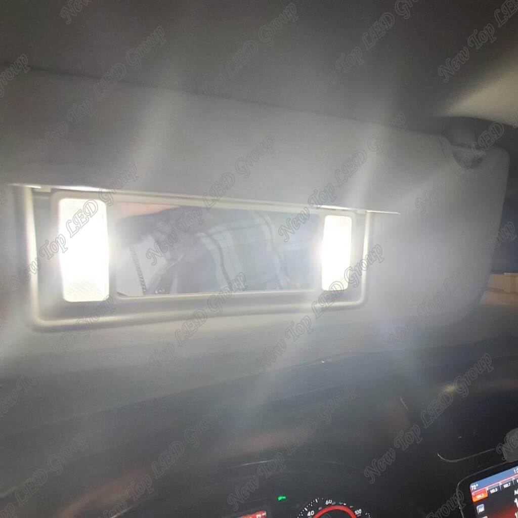 4x White LED 6614F 6641 TS-14V1CP F30-WHP Fuse Visor Vanity Mirror ...