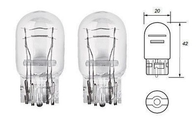 2 X 580 BULBS 12V 21/5W LARGE CAPLESS WEDGE 380W STOP TAIL BRAKE LIGHT ...