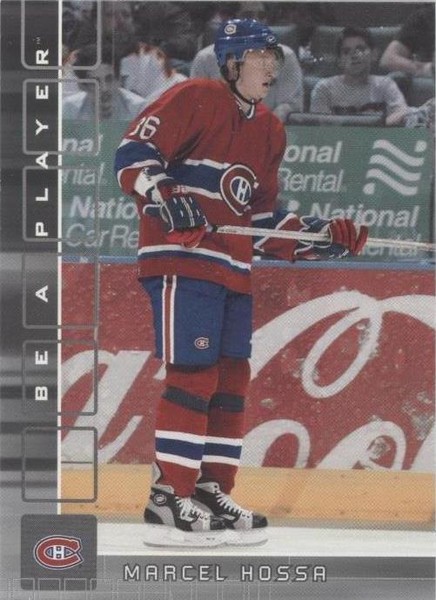 2001-02 In the Game Be A Player Memorabilia - #324 Marcel Hossa (RC ...