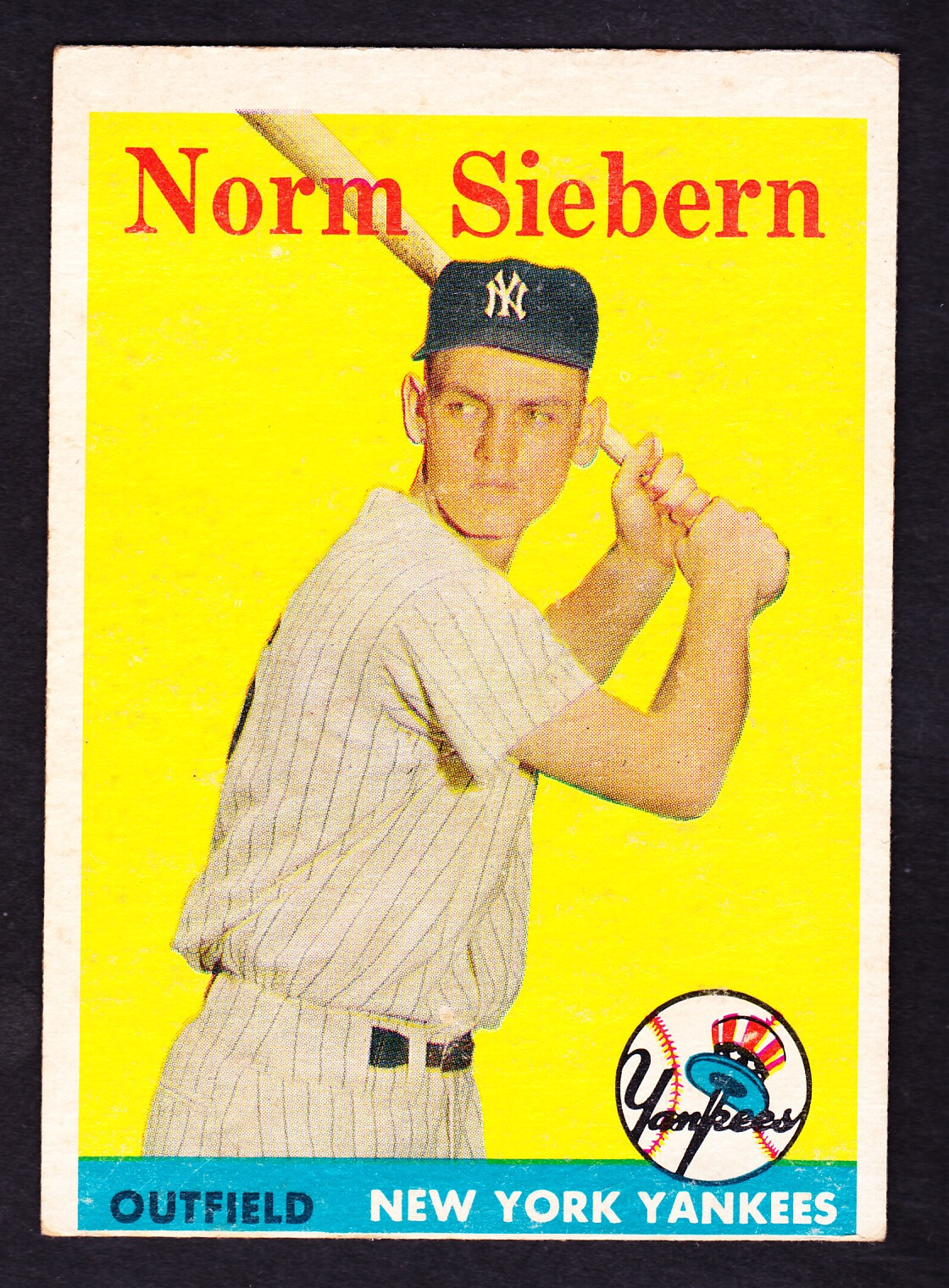 1958 TOPPS #54 NORM SIEBERN YANKEES ROOKIE | eBay