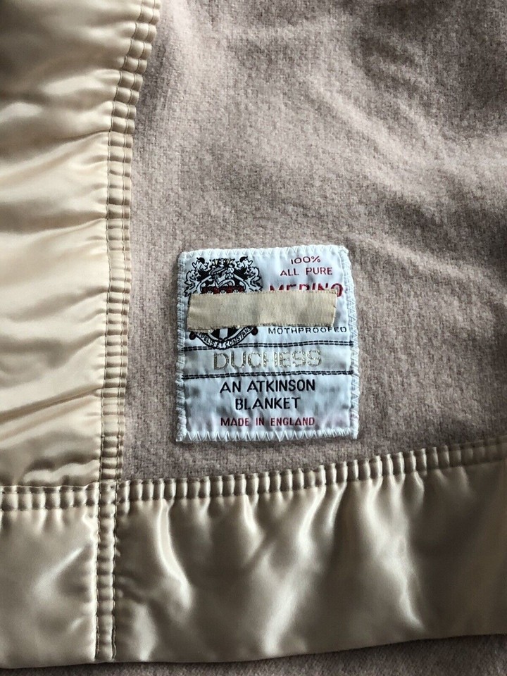 John Atkinson 100% Merino Wool Duchess Throw/Blanket Super King Size ...