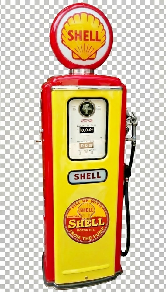 Vintage 1930s Shell "Golden Shell" Motor Oil Sticker -Retro Gas Station ...