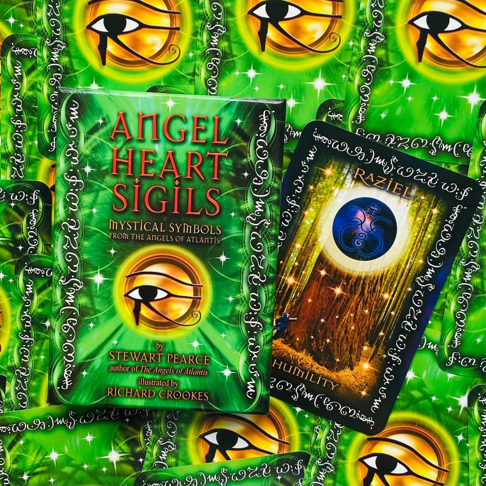 ANGEL HEART SIGILS CARDS DECK FINDHORN ESOTERIC AFFIRMATION MYSTICAL ...