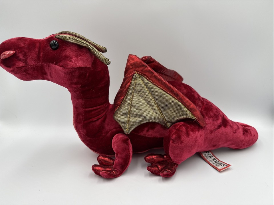 Ruby Red Dragon Douglas Cuddle Toy Plush Stuffed Animal Iridescent ...