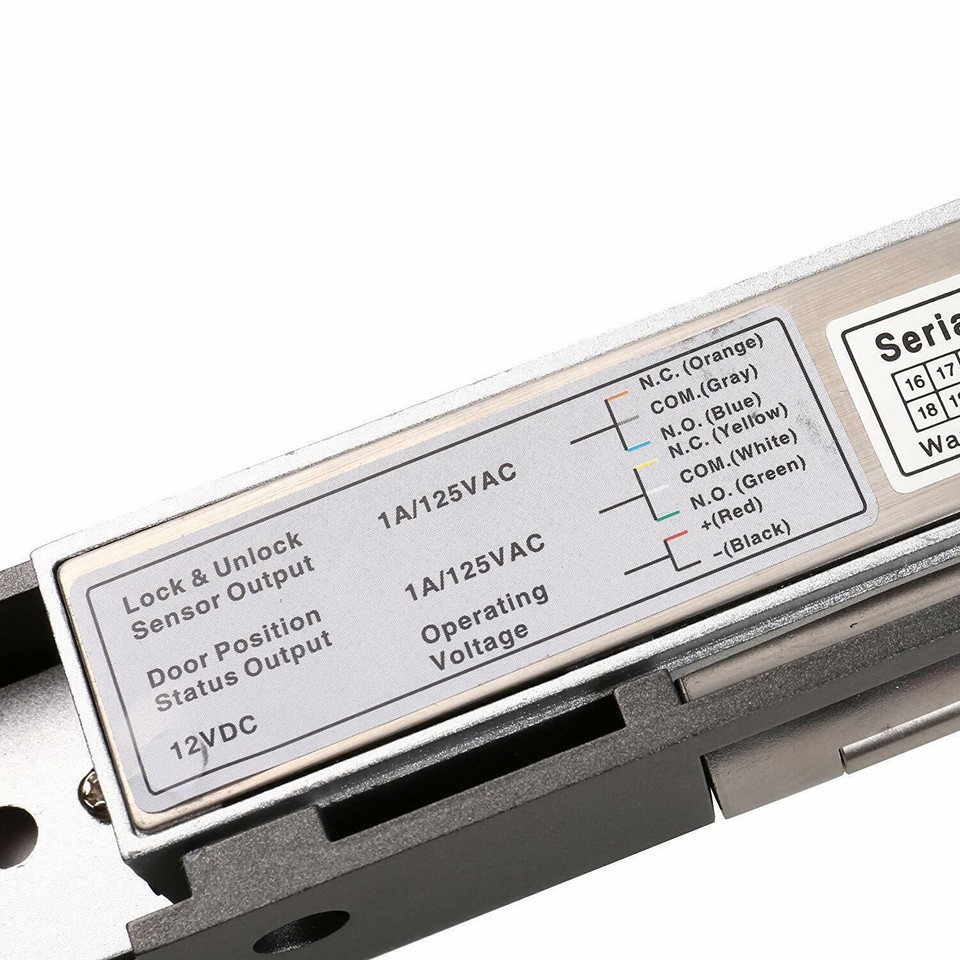 Electric Strike Push Rod Lock for Push Bar Exit Open Device Fire ...