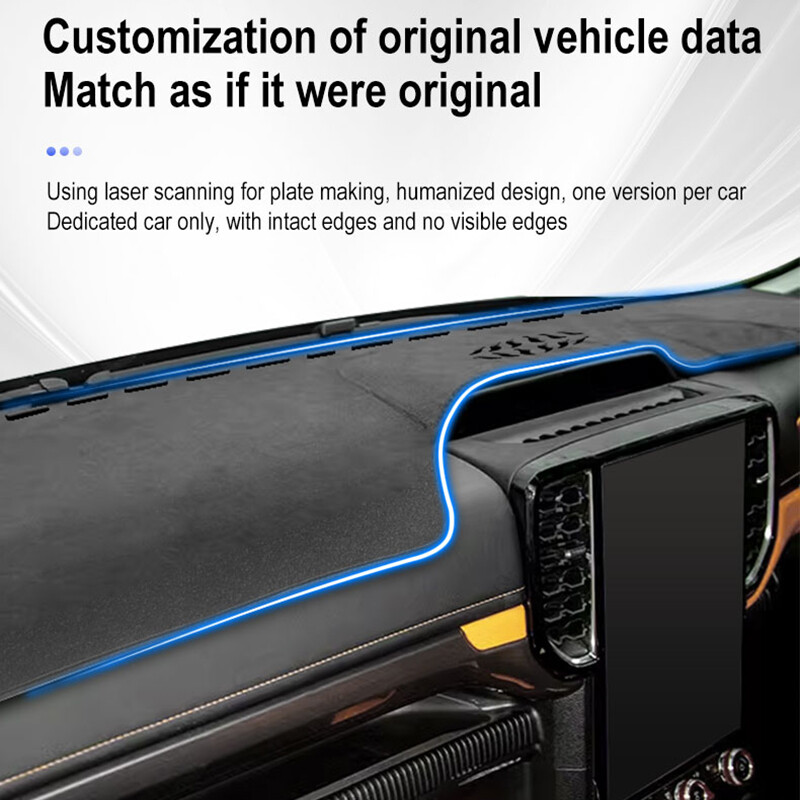 FITS FOR 2023-2025 Ford Ranger Dash Cover Mat Dashboard Pad Protective ...