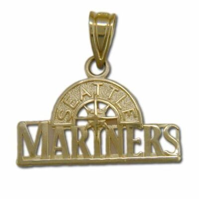 Seattle Mariners logo 14 kt Gold Medium Pendant | eBay