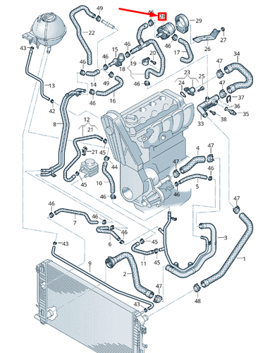 VOLKSWAGEN CRAFTER 2F MK1 Additional Coolant Pump 2E0965559 NEW GENUINE ...