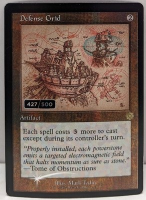 MTG - Defense Grid (Schematic) Foil - Serialized 427/500 LP | eBay