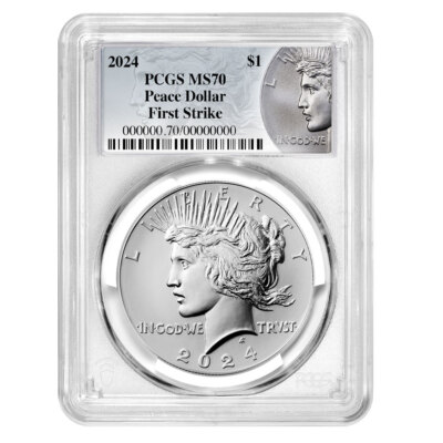Presale - 2024 $1 Peace Silver Dollar PCGS MS70 FS Peace Label | eBay
