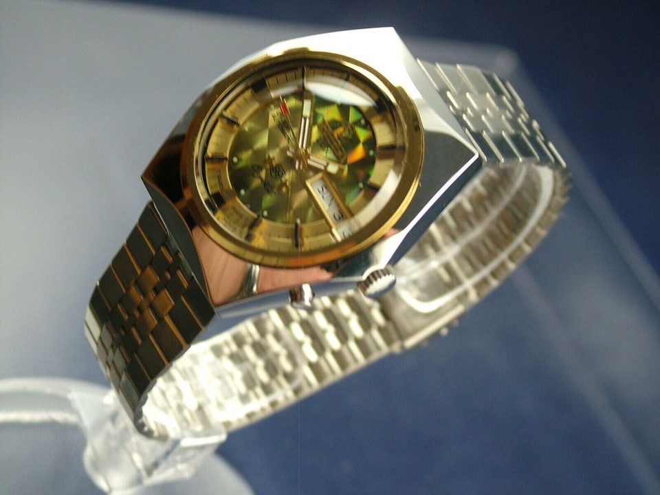 Vintage Retro Swiss Tressa Lux Crystal Automatic Watch 1970s NOS Cal AS ...