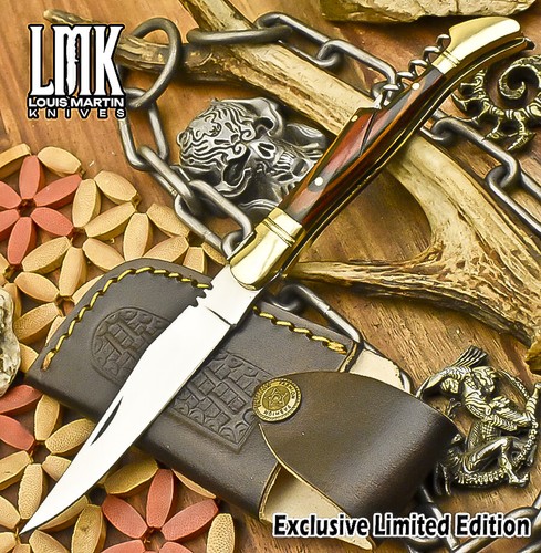 LMK Hand Crafted AUS-10 Steel Pocket Folding Knife Hard Wood Tactical ...