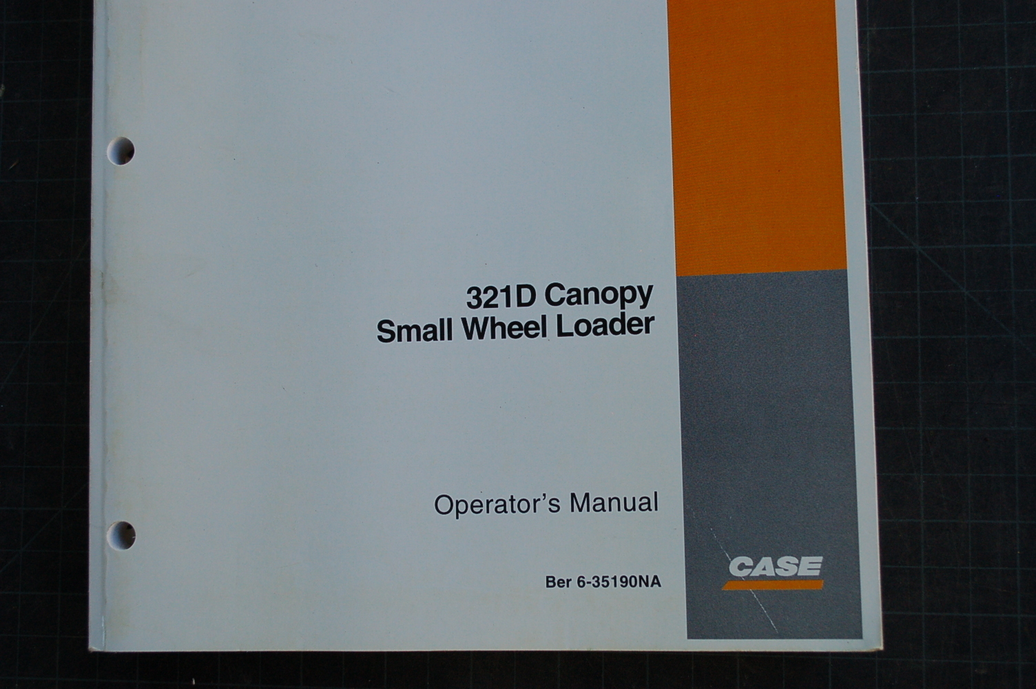 CASE 321D SMALL Front End Wheel Loader Owner Operator Maintenance ...