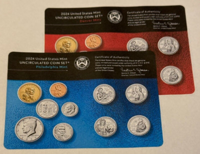 2024 US Mint Uncirculated Mint Set 20 Coin 24RJ Both P,D Sealed Box | eBay