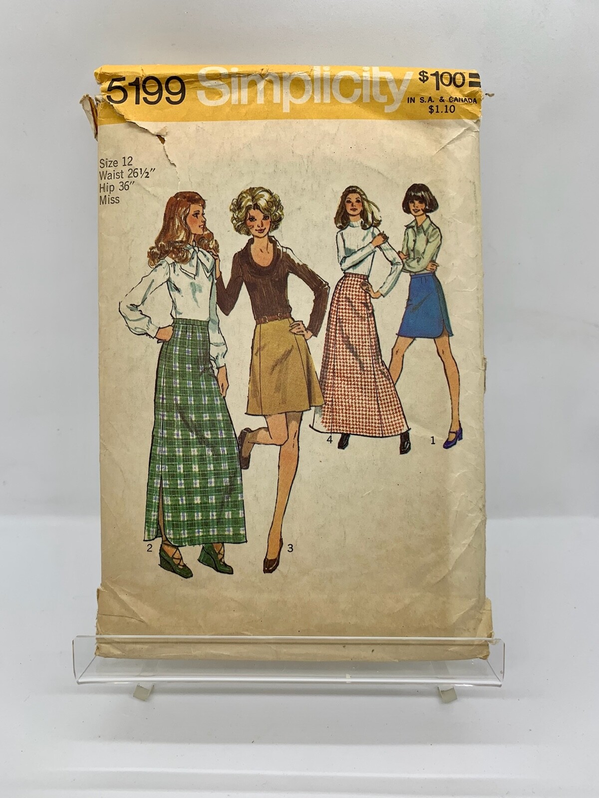 Vintage Simplicity 5199 Misses’ Set of Skirts Pattern Size 12 | eBay