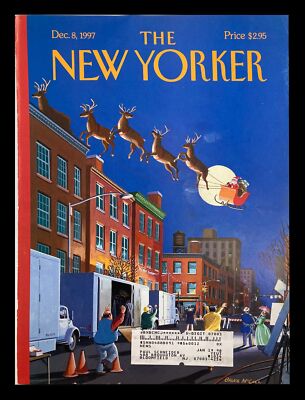 COVER ONLY The New Yorker December 8 1997 "Cut!" by Bruce McCall | eBay