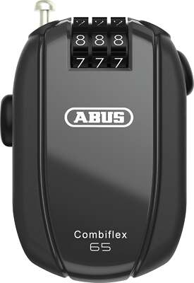 Abus Combiflex StopOver 65 Cafe Bike Lock Black Cycling Bike Security ...