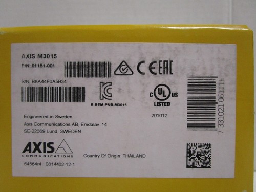 Axis M3015 Indoor/Outdoor Netowork Security Camera System - White, Pack of 1 for sale online | eBay