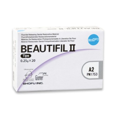 Shofu Beautifil II Dental Packable Composite Resin Tips - A2, 20/pk ...