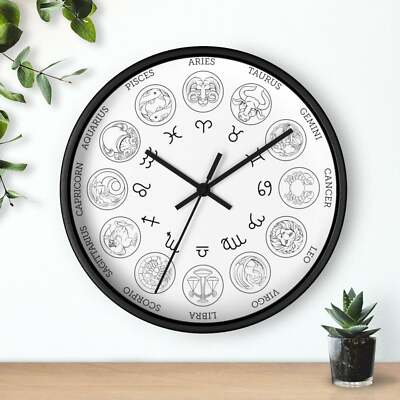 Wall Clock, Zodiac Gifts, Clocks, Astrology Signs, Zodiac, Clock for ...
