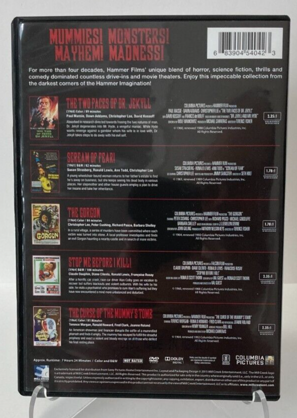 Hammer Films Collection: Volume 1 (DVD) Christopher Lee - Horror ...