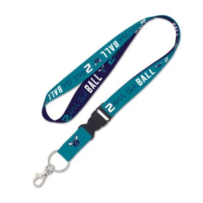LAMELO BALL CHARLOTTE HORNETS LANYARD KEY CHAIN WITH DETACHABLE BUCKLE ...