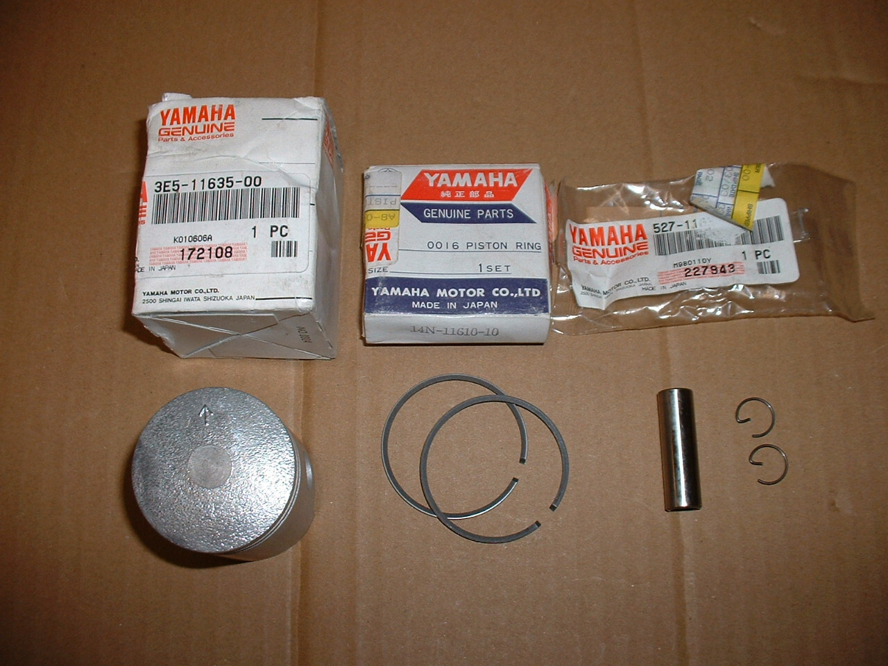 1991-2006 Yamaha PW80 Y-Zinger, Piston & Rings, 2nd Oversize, 3E5-11635 ...