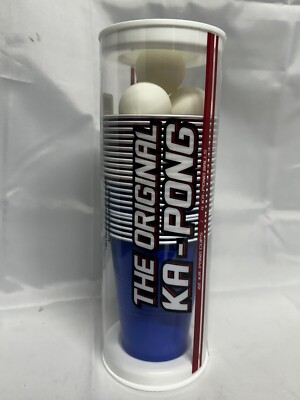 The Original Ka-Pong Beer Pong Competition Set 4 Balls & 22 Cups Red ...