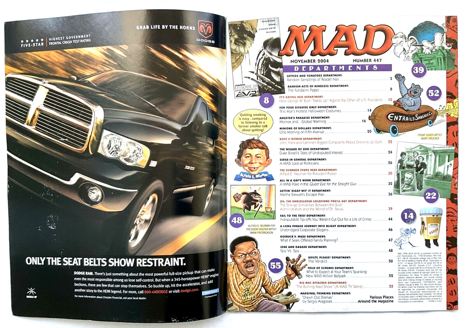 George W. Bush and Dr. Seuss, MAD Magazine, No. 447 (Nov 2004) | eBay