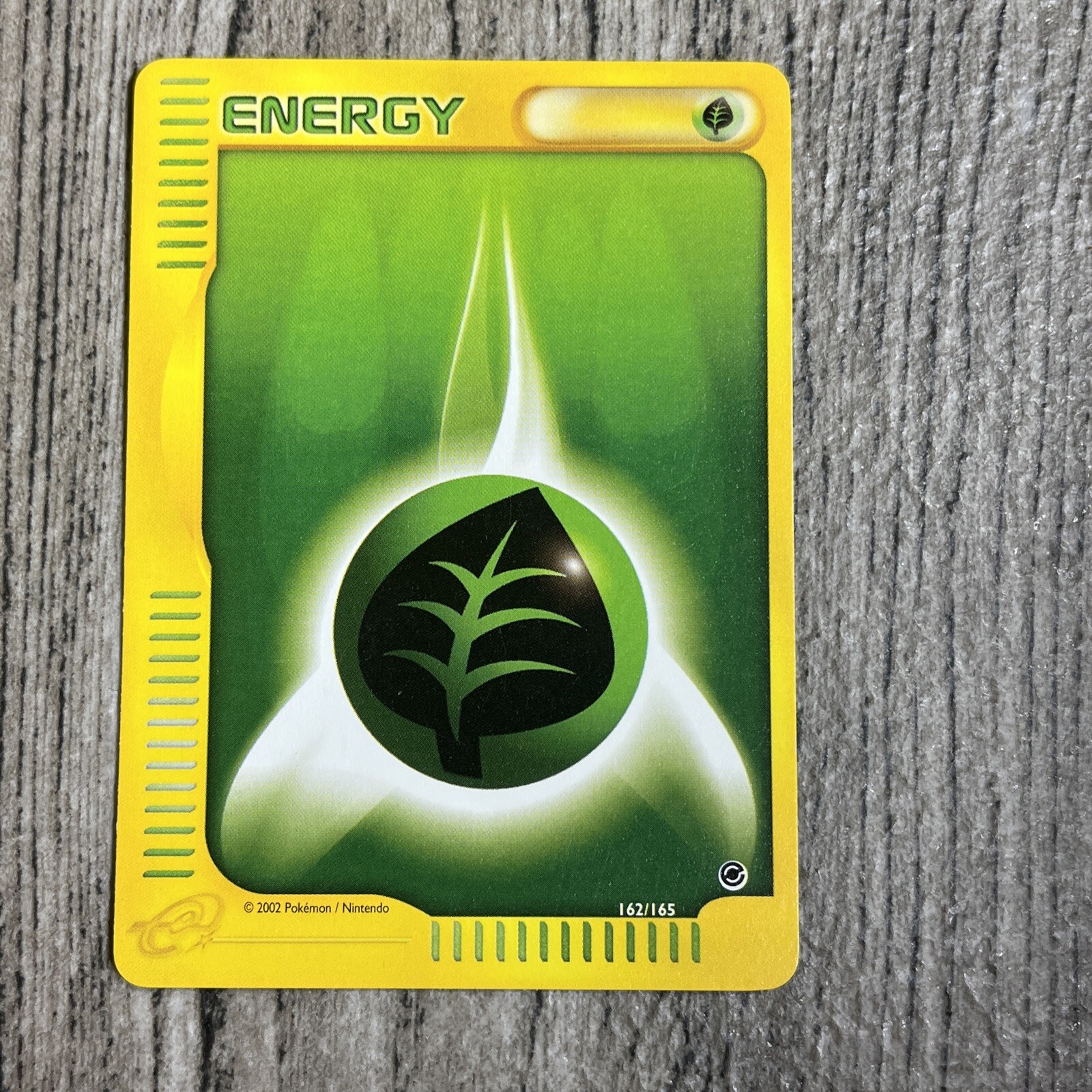 Pokémon Grass Energy 162/165 E-Reader 2002 Expedition Base Set Card NM ...