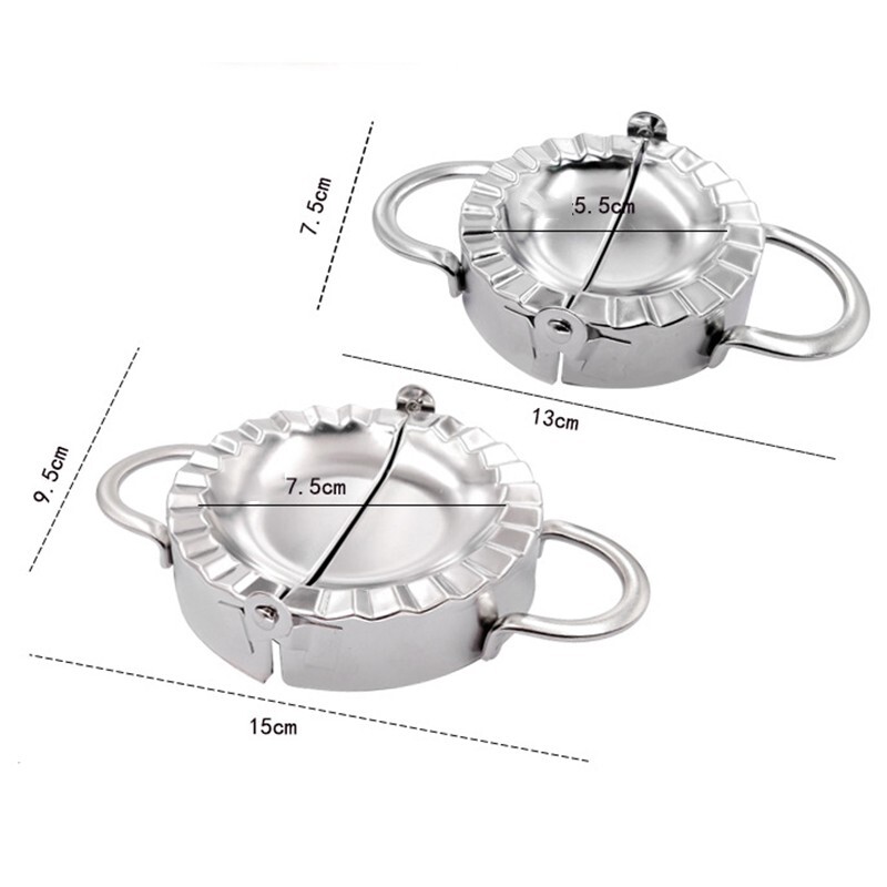 Multifunctional Stainless Steel Dumpling Maker with Cutter 1/2 Options ...