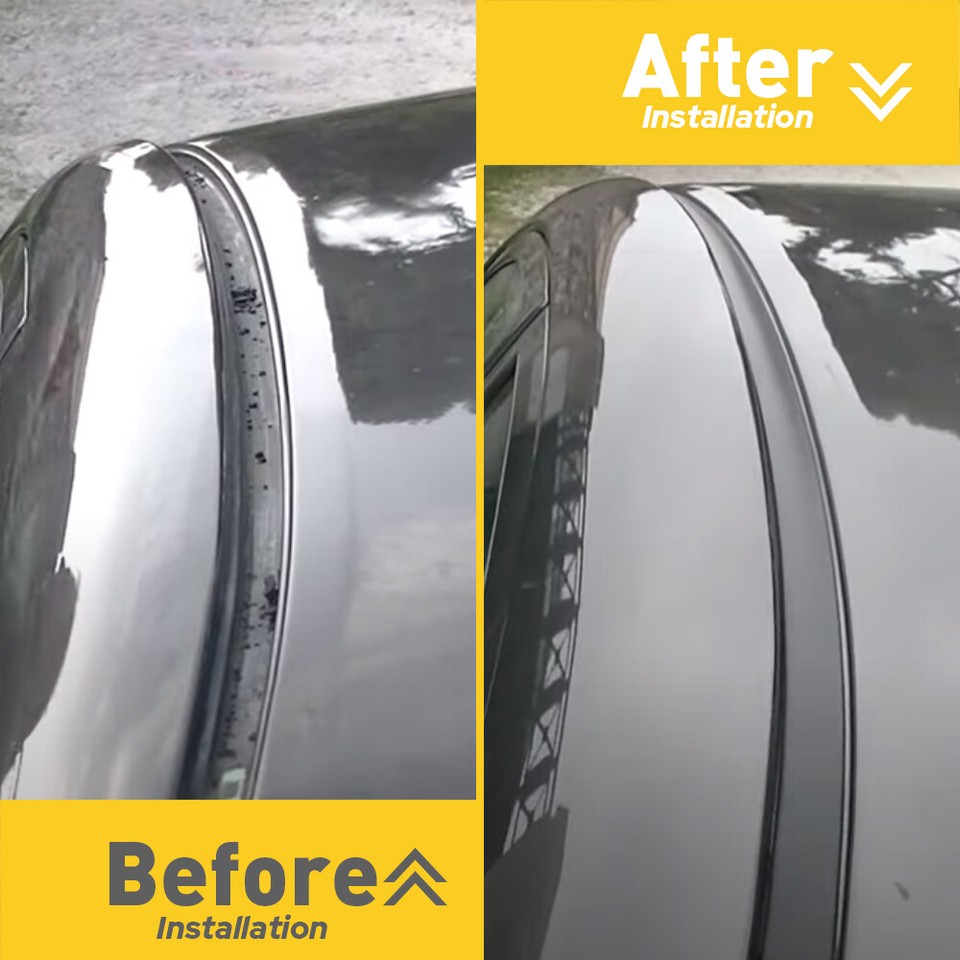 2X Roof Drip Molding Trim Left + Right Side Black For 2007-11 Toyota ...