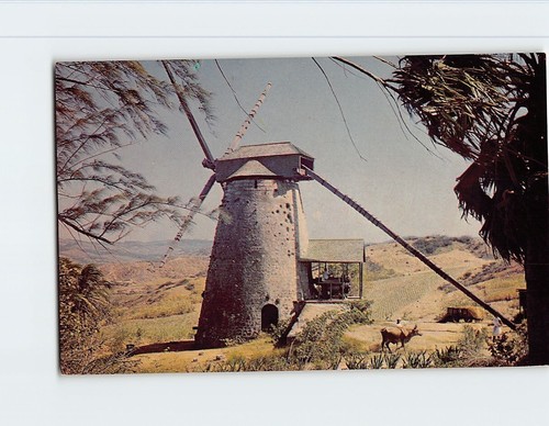 Postcard The Old Sugar Mill at Morgan Lewis St. Andrew Barbados | eBay