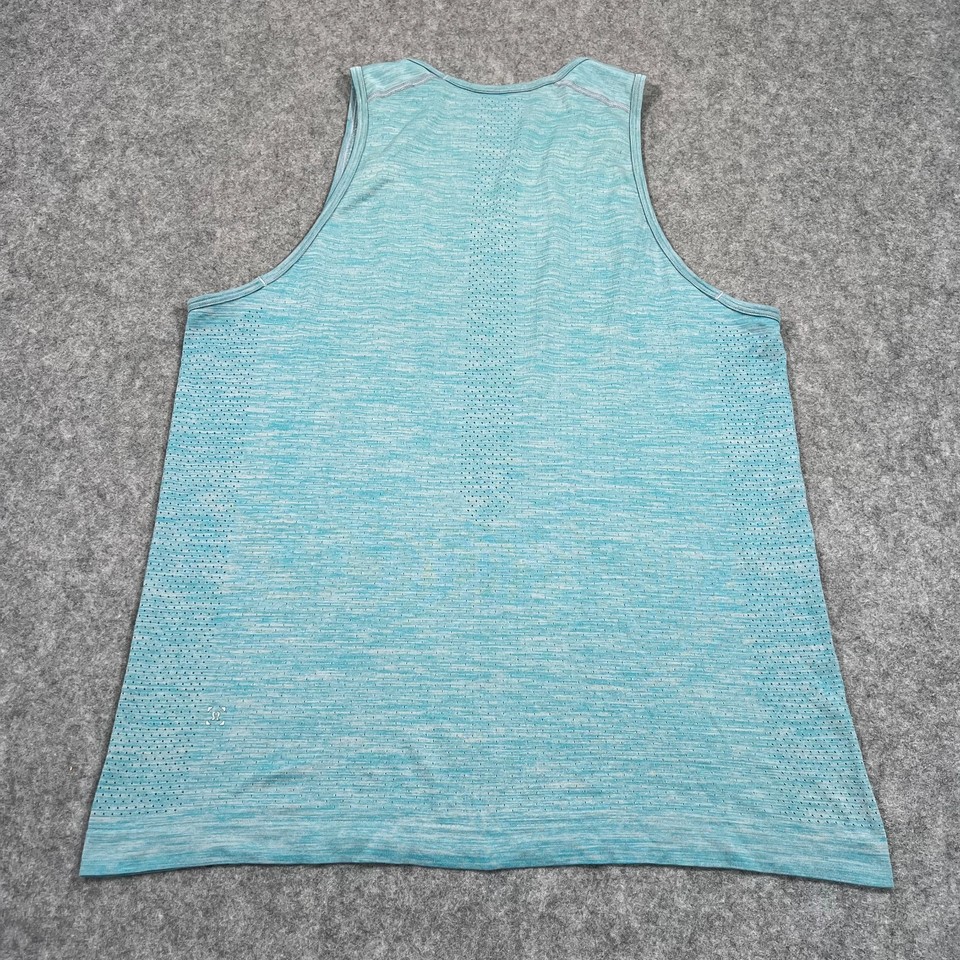 Lululemon Amazonite Light Cast Metal Vent Tech Surge Tank Men's Size ...