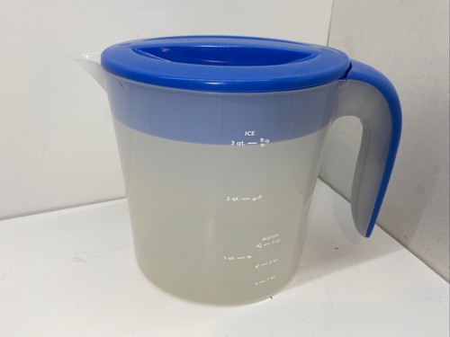 Mr Coffee Iced Tea 3 Quart Replacement Pitcher with Lid BLUE Oval TM70 ...