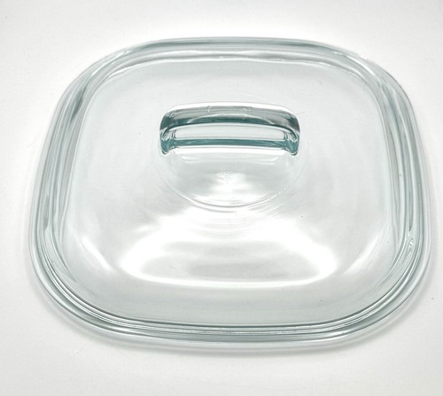 Pyrex replacement square lid with fin handle #680C | eBay