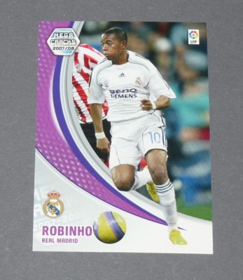 ROBINHO BRASIL MERENGUES REAL MADRID ESPAGNE PANINI CARD FOOTBALL LIGA ...