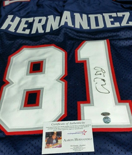 Aaron Hernandez Signed New England Patriots Autographed Jersey JSA LOA ...